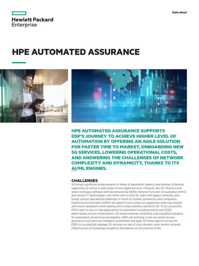 HPE Automated Assurance Data Sheet-A50006028enw | PDF | Automation ...