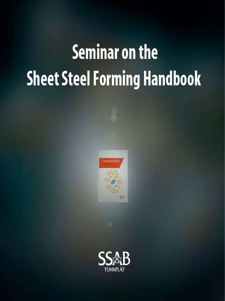 002 - Seminar On The Sheet Steel Forming Handbook | PDF