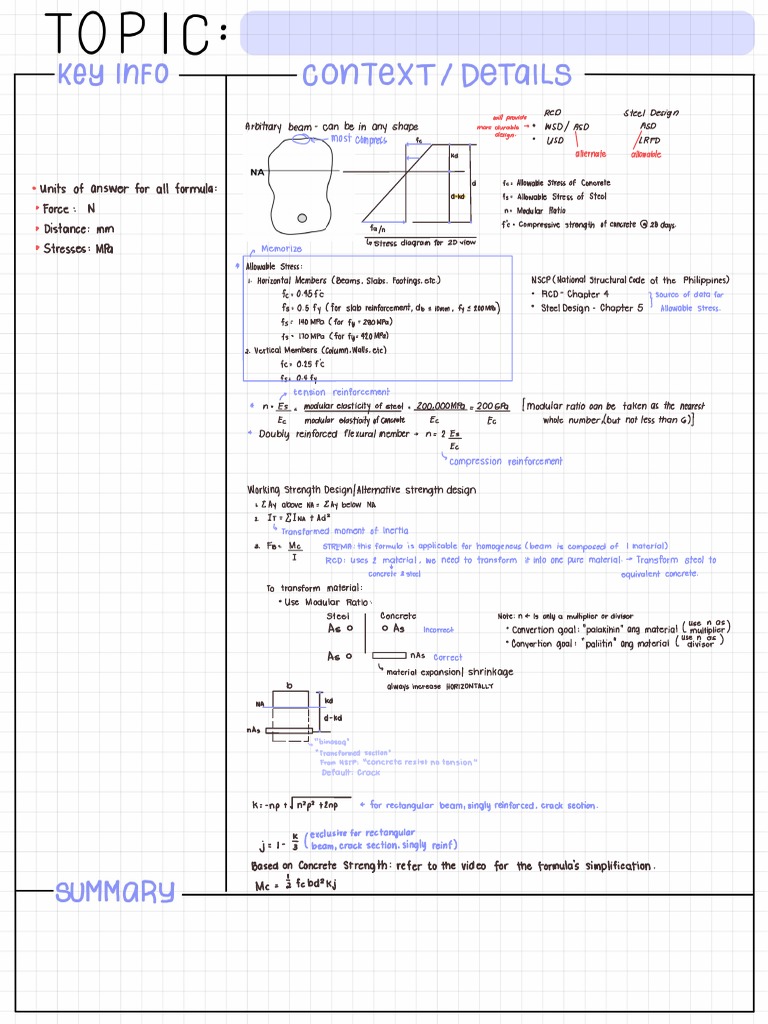 CE133P 2 RCD Theory and Formula | PDF | Bending | Beam (Structure)