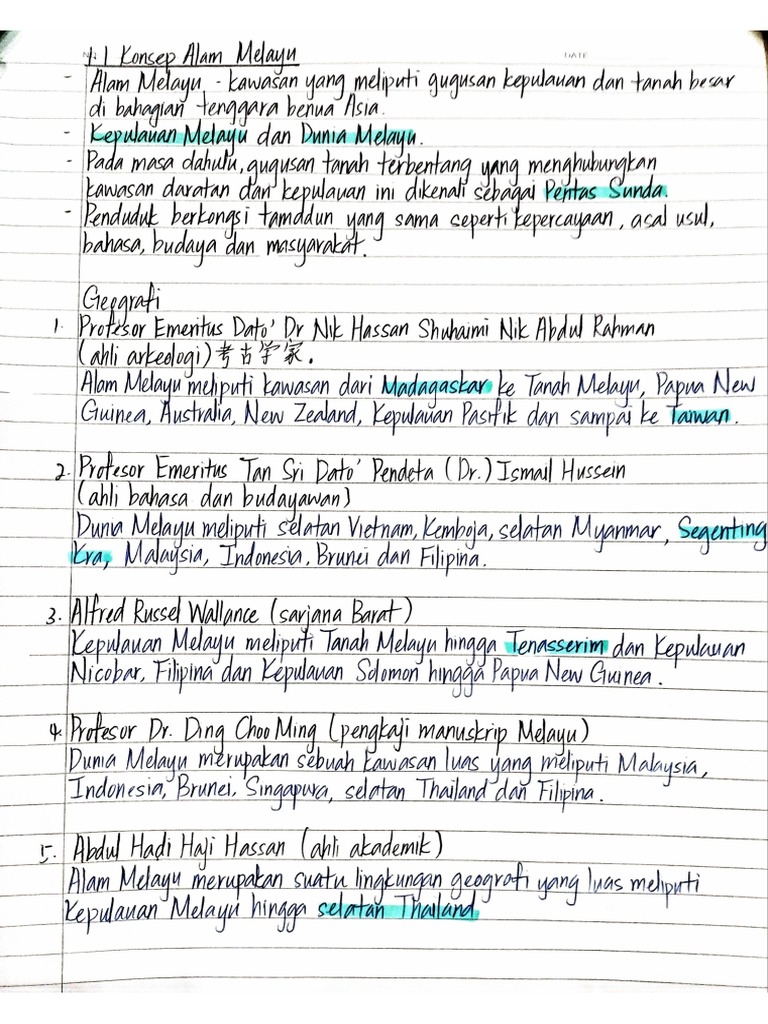 Nota Sejarah Tingkatan 2 Bab1 | PDF