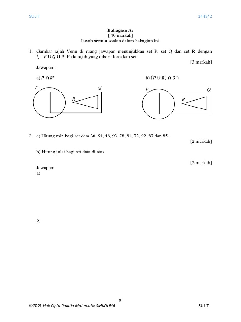 Soalan Kertas 2 PAT T4 2021 PDF | PDF