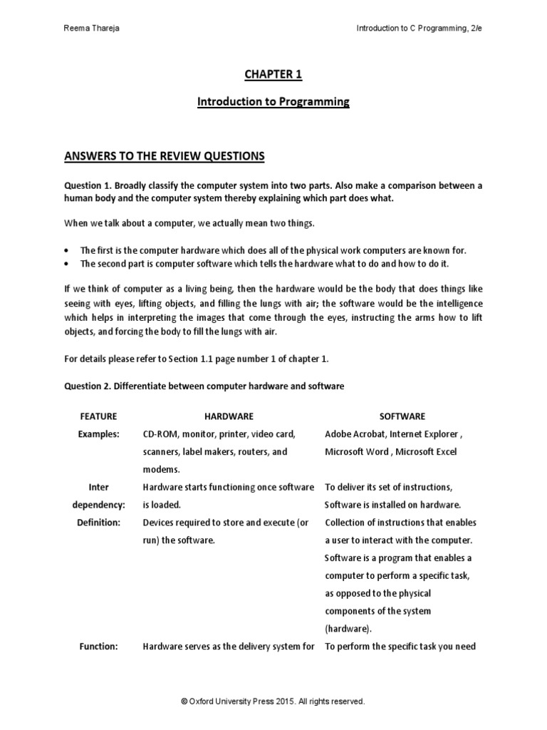 Solution Chapter 1 | PDF | Computer Program | Programming
