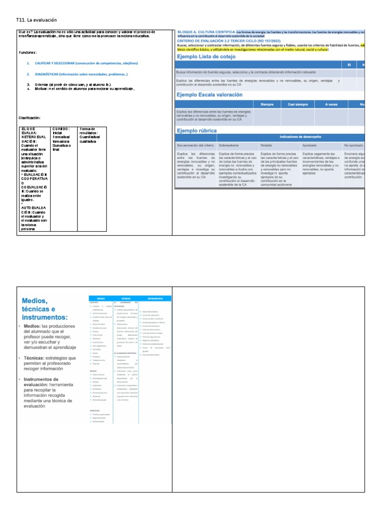 T11 Evaluacion | PDF