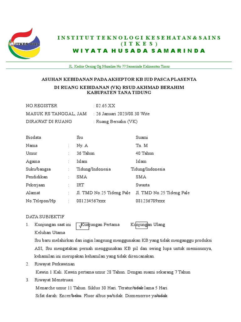 Asuhan KB IUD Pasca Plasenta | PDF