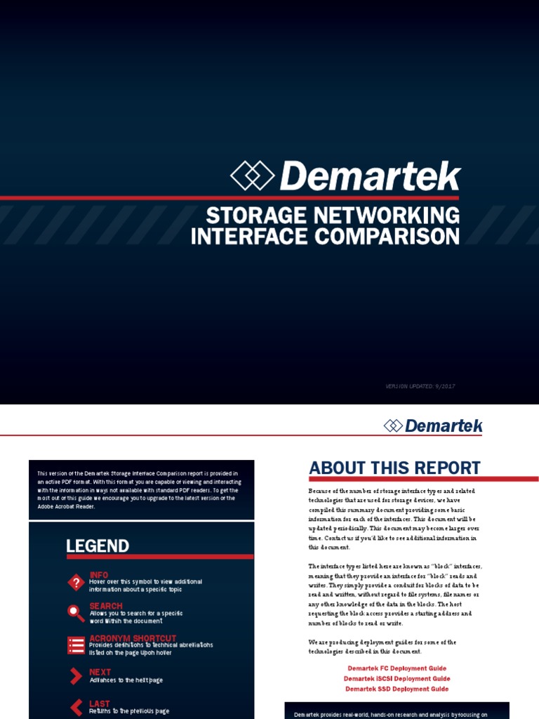 Storage Interface Comparison Guide | PDF | Optical Fiber | Information ...