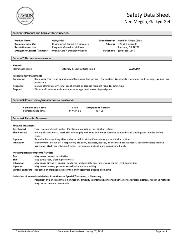 SDS Galkyd Gel | PDF