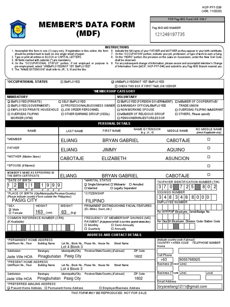 Pagibig MDF | PDF