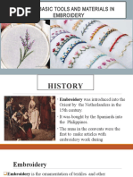 TLE Embroidery PT | PDF | Embroidery | Sewing