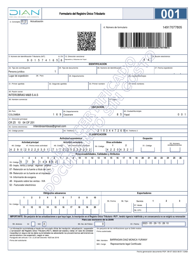 Identificación: Impuestos y Aduanas de Yopal | PDF | Gobernancia | Finanzas del gobierno