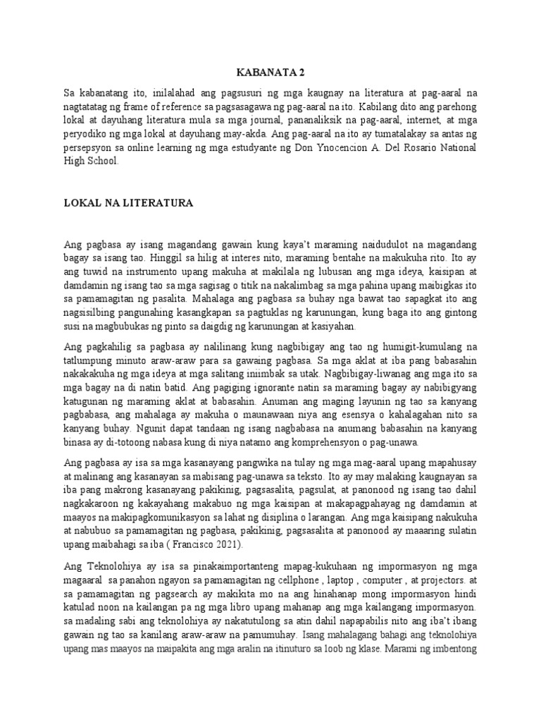 Kabanata 2 | PDF