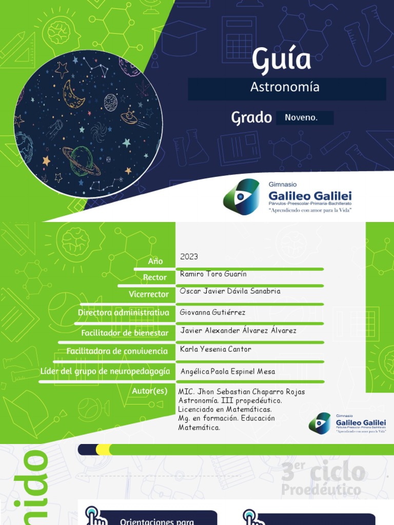 1683943711Formato guía III ciclo propedéutico 9° (1) | PDF | Estrellas ...