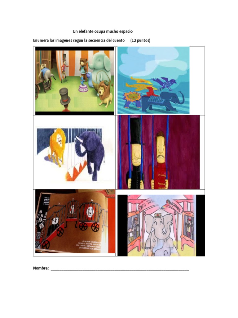Secuencia Un elefante...6° | PDF