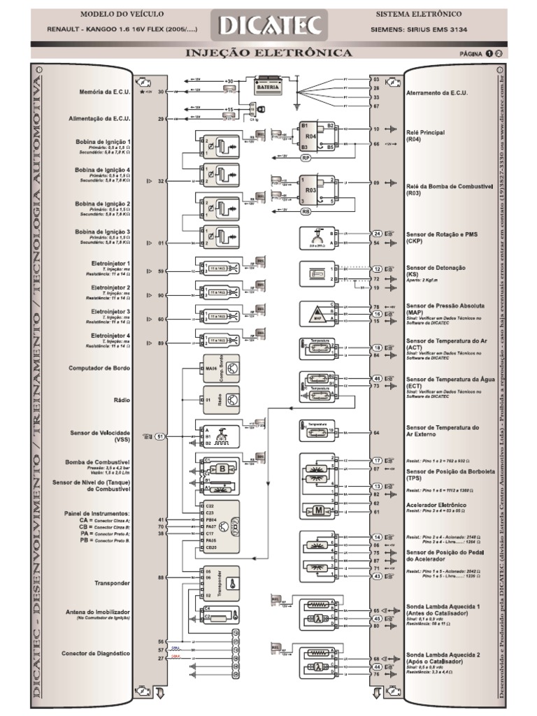 Ems3134 Pin Out 1-2 | PDF