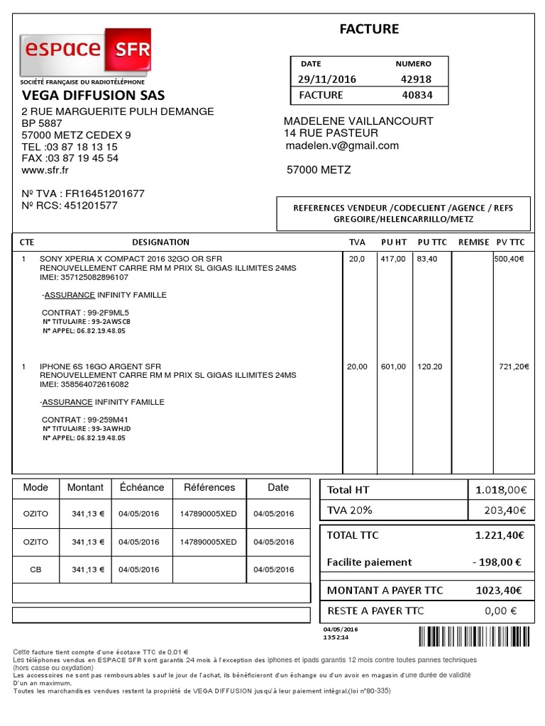 Aa NUEVA SFR B N 8594 PDF | PDF | Taxe sur la valeur ajoutée | Jargon d'entreprise