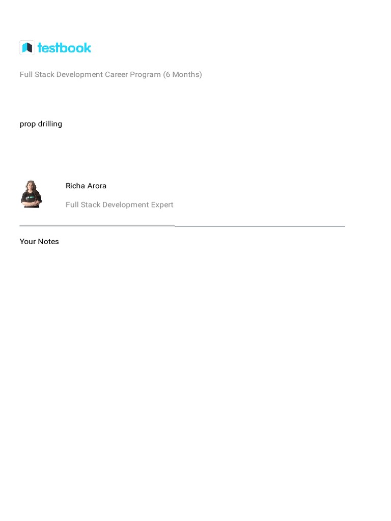 Prop Drilling Notes | PDF