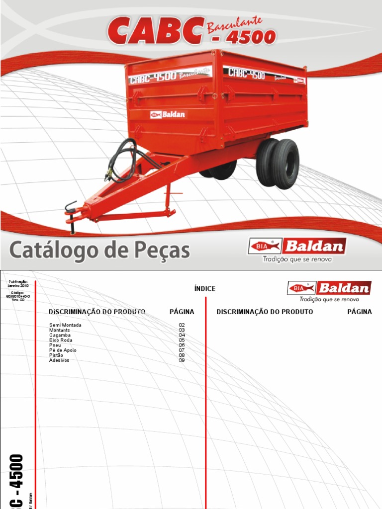 Catálogo de Peças Carreta ABC-4500 | PDF