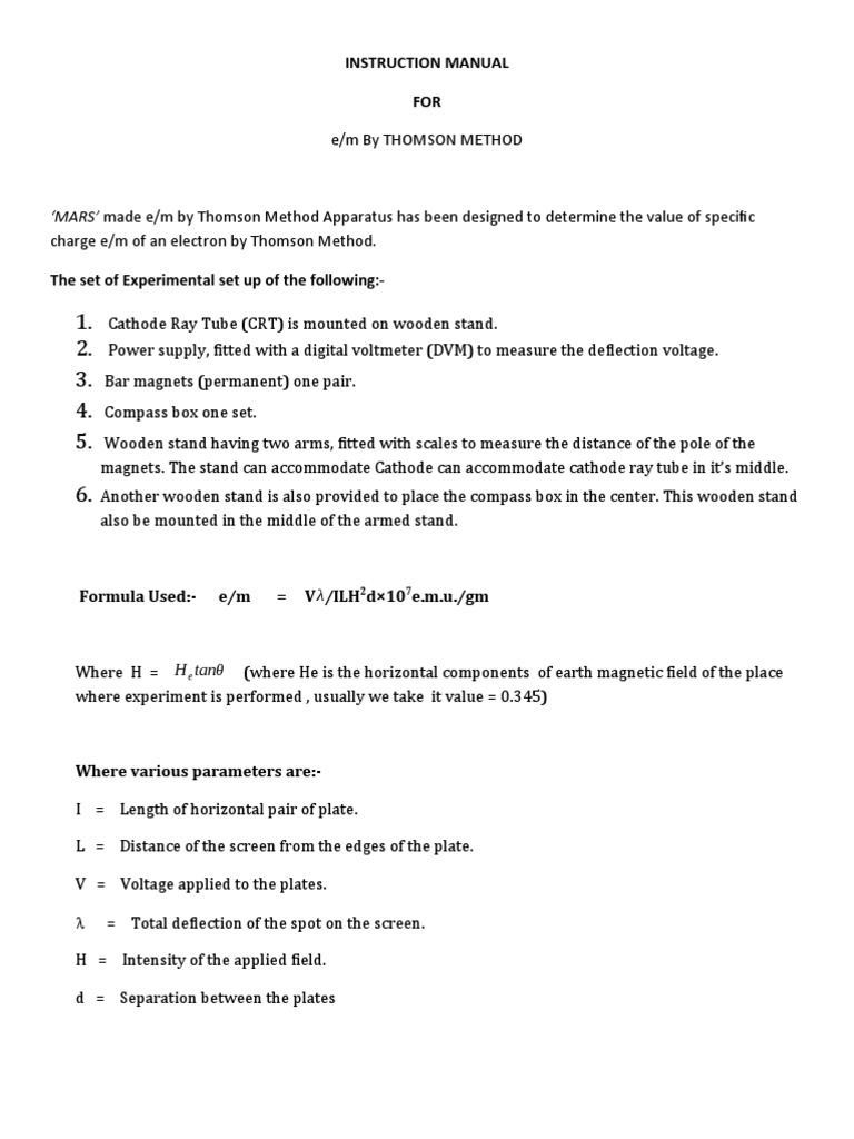Em by Thomson's Method | PDF | Technology & Engineering