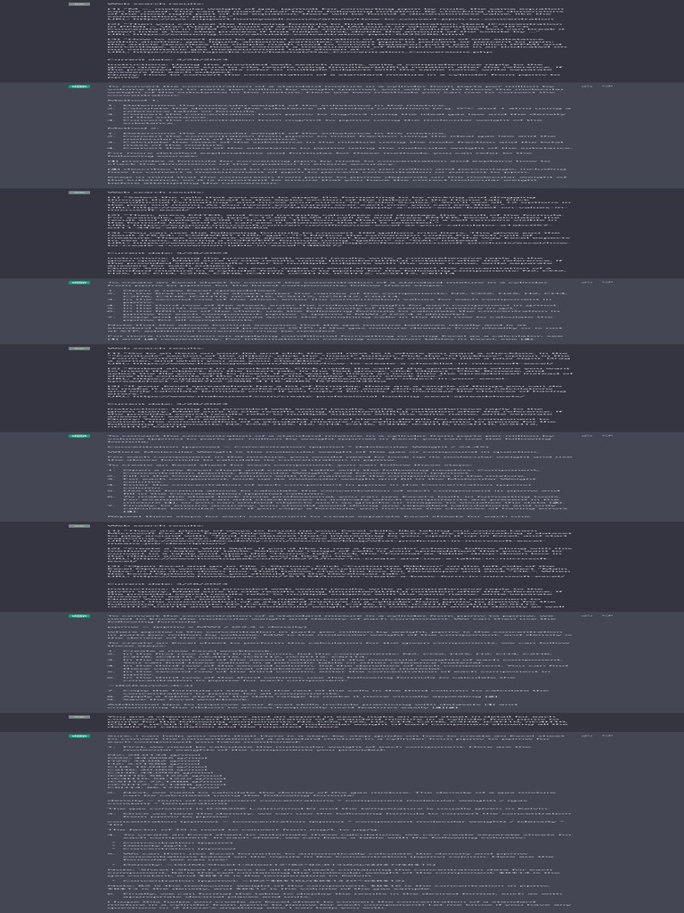 ppmv to ppmw Conversion | PDF