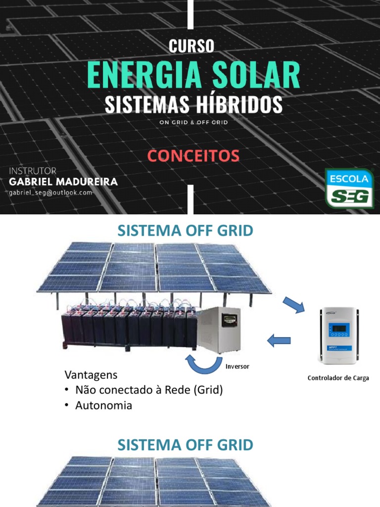 Inversores Hibridos CURSO | PDF | Fonte de energia | Fotovoltaica