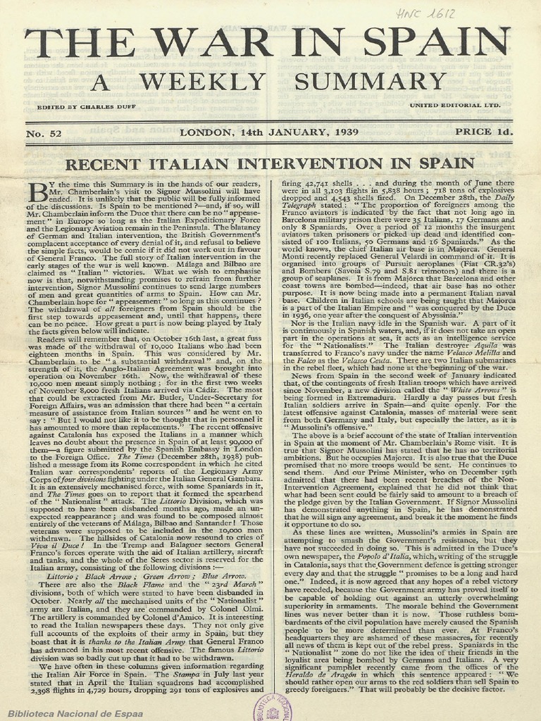 Italian Intervention in Spanish Civil War | PDF | Fascism | Spain