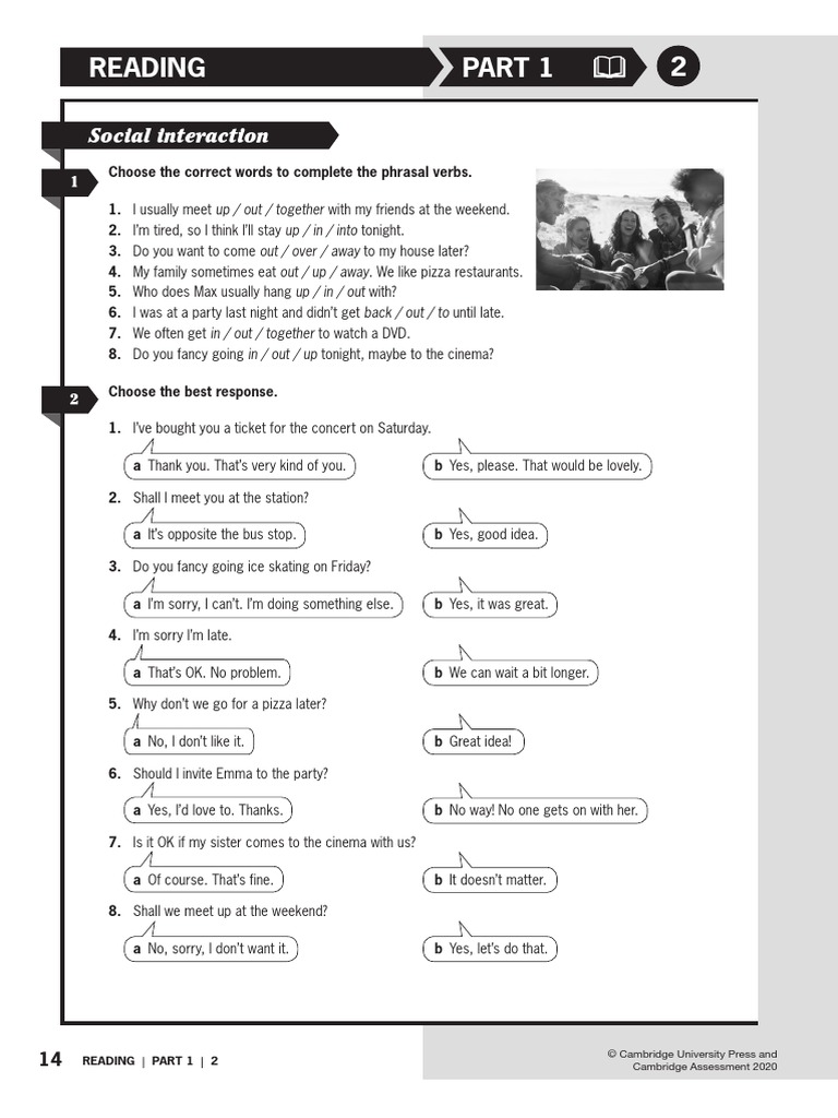 Reading Practice Parts 1-6 | PDF