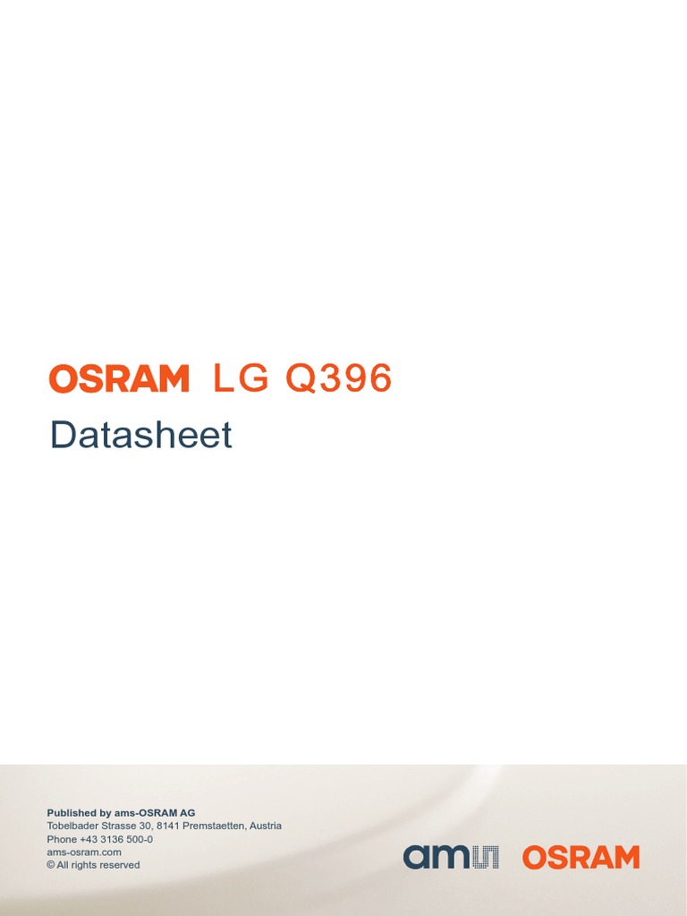 Datasheet: LG Q396 Datasheet Datasheet | PDF