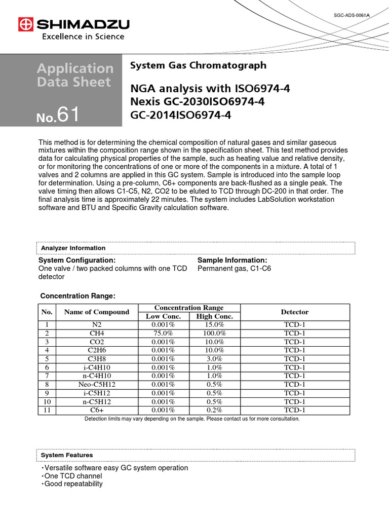 C1-C6 Gas Composition Analysis Method | PDF | Gas Chromatography ...