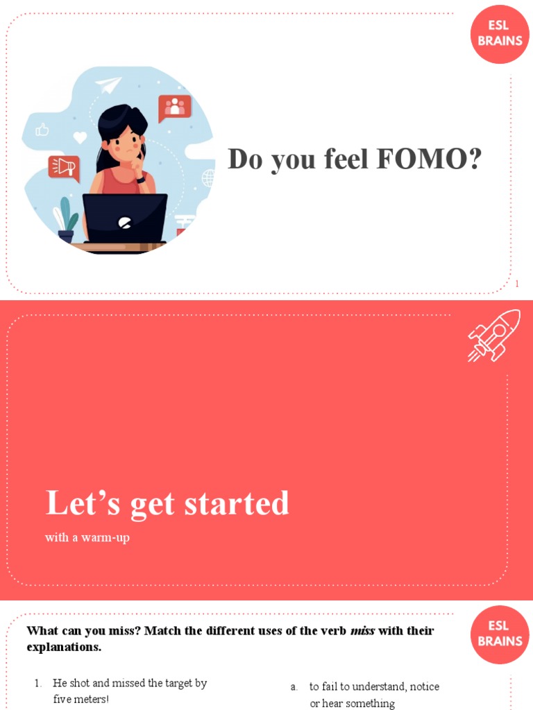 Do You Feel FOMO - Phrasal Verbs With Out - General | PDF