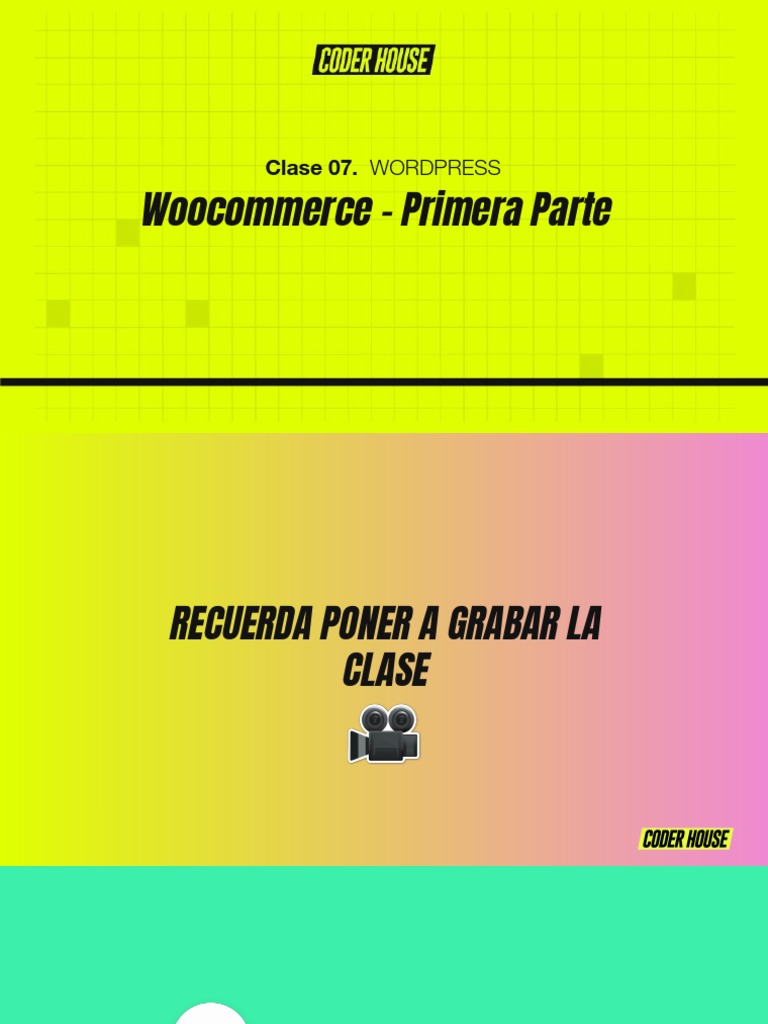 Clase 7 - Woocommerce (Primera Parte) | PDF | Word Press | Enchufe (informática)