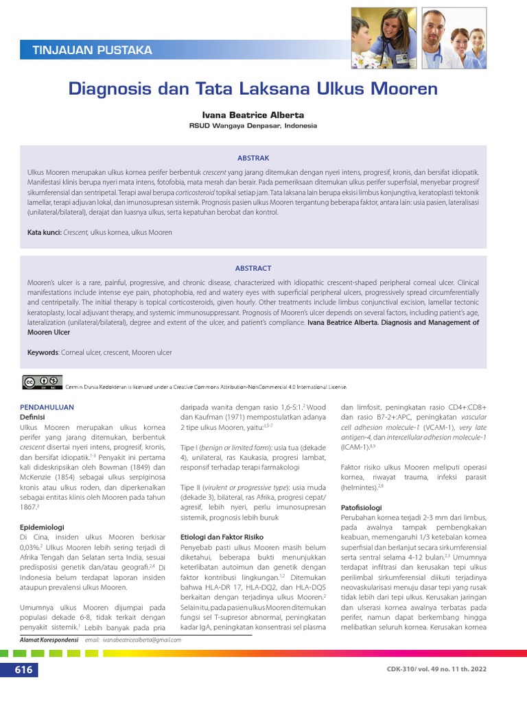 Diagnosis Dan Tata Laksana Ulkus Mooren | PDF