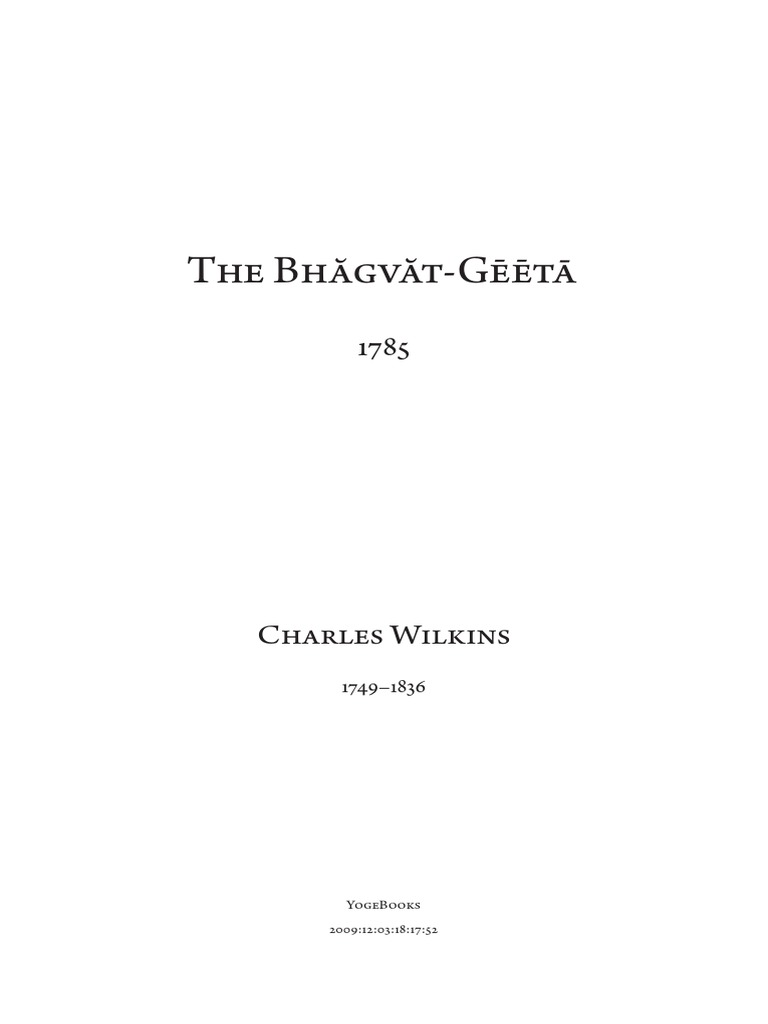 The Bhagvat Geeta Bhagvat Geeta | PDF | Soul | Bhagavad Gita