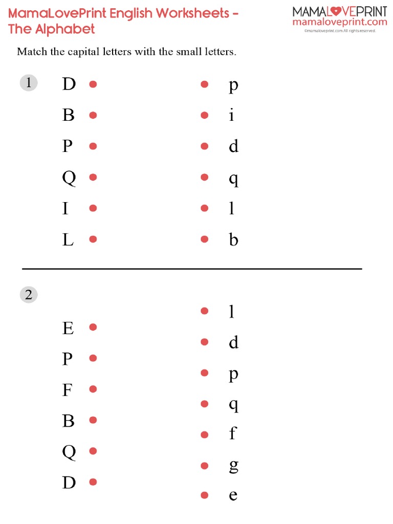 Mamaloveprint English Alphabet Practice Book1 | PDF