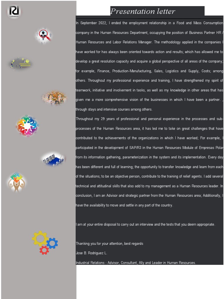 Presentation letter | PDF