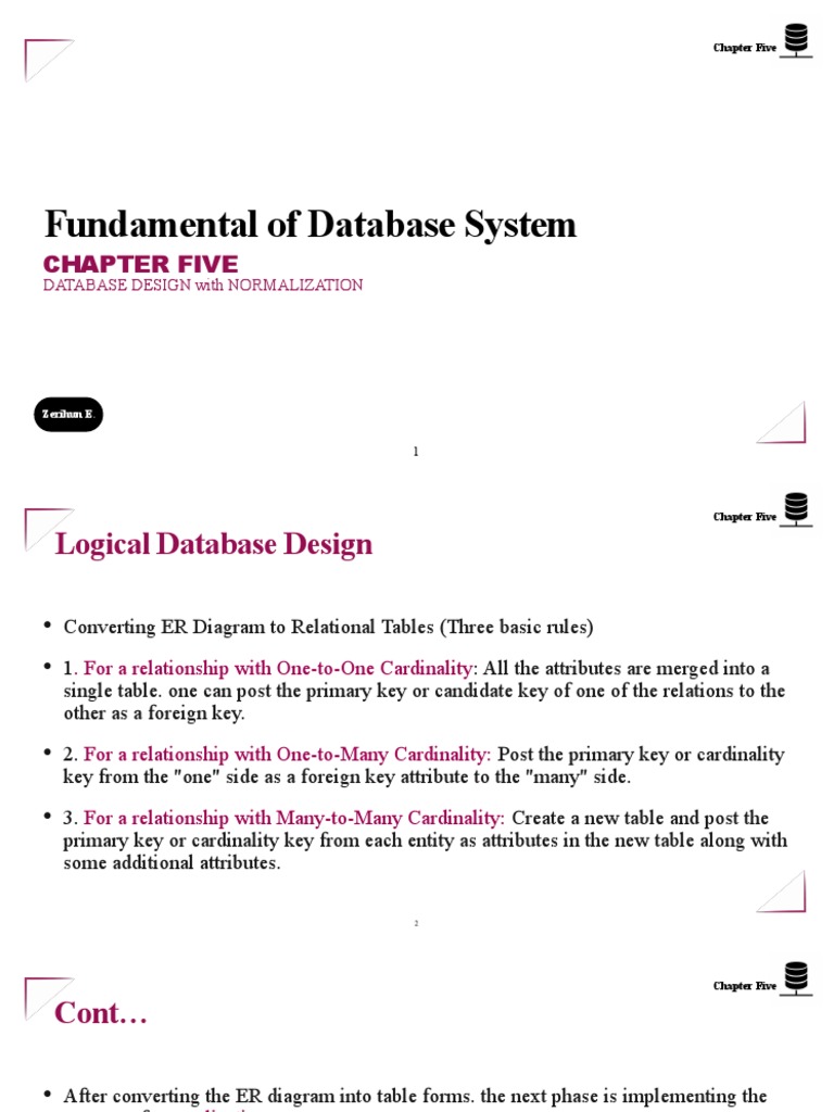 Database Chapter 5 | PDF | Relational Database | Data Management