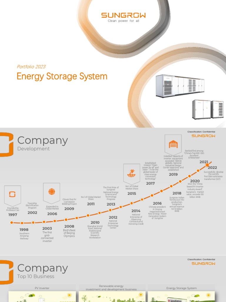 PT - 20230320 - Sungrow ESS (Portfolio) | PDF | Electrical Engineering ...