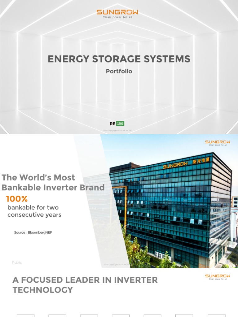 PT - 20211217 - Sungrow ESS (Portfolio) | PDF | Electrical Grid ...