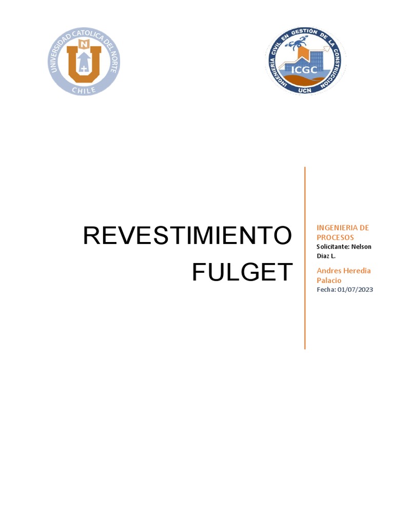 Revestimiento Fulget | PDF | Revestimiento | Cemento