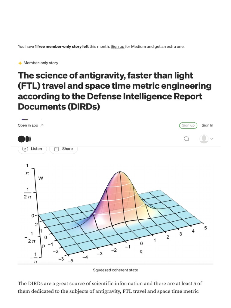 The Science of Antigravity, Faster Than Light (FTL) Travel and S | PDF | Quantum Mechanics ...