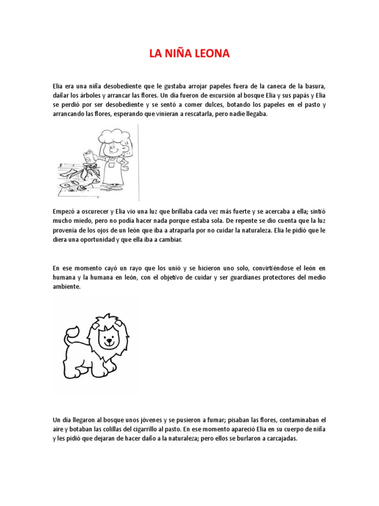 La Niña Leona - Leyenda | PDF