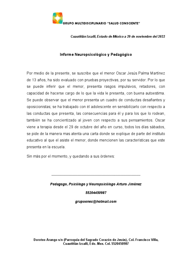 Carta A Oscar | PDF