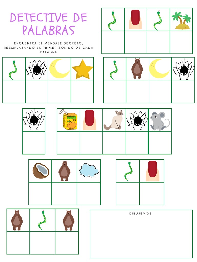 Detective de Palabras Con S y R | PDF