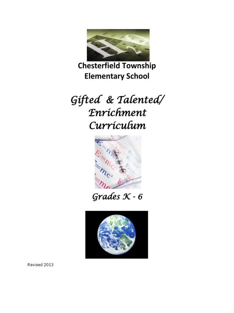 Chesterfield G&T Curriculum K-6 Guide | PDF