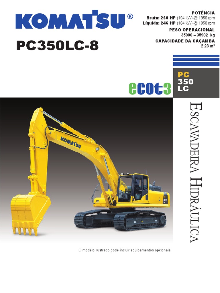 Manual Escav. Komatsu PC 350 | PDF