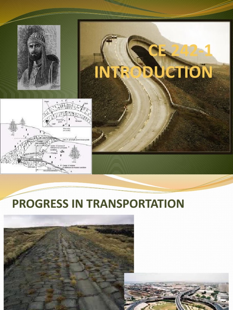 CE 242-1 Introduction (Spring 2011) | PDF | Road | Lane CE 242-1 Introduction (Spring 2011) | PDF | Road | Lane