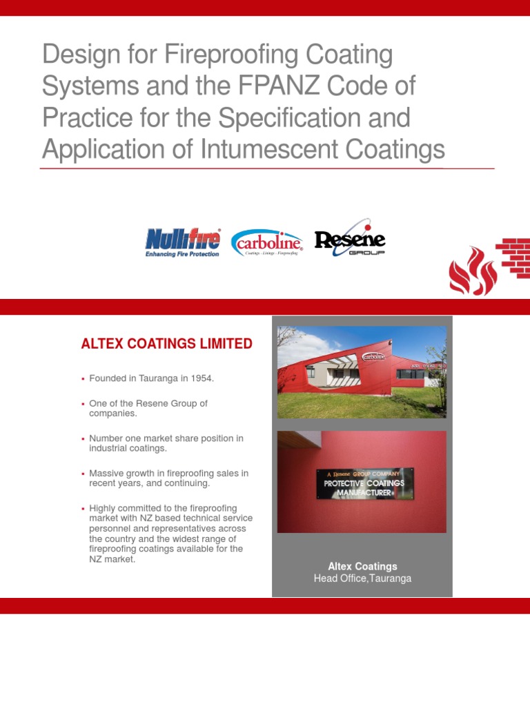 014 Intumescent Coatings For Steelwork | PDF