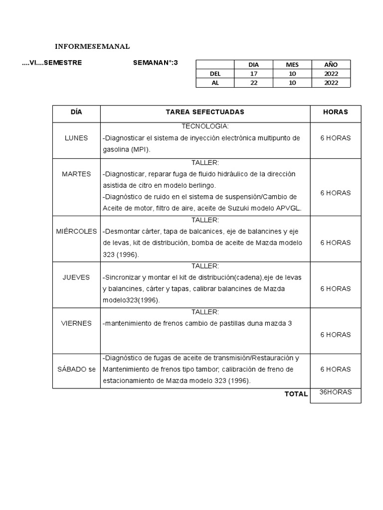 Cuaderno de Informes 3 | PDF