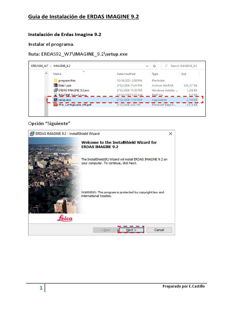 A01 Guia Instalacion de Erdas Imagine 92 | PDF | Archivo de computadora ...
