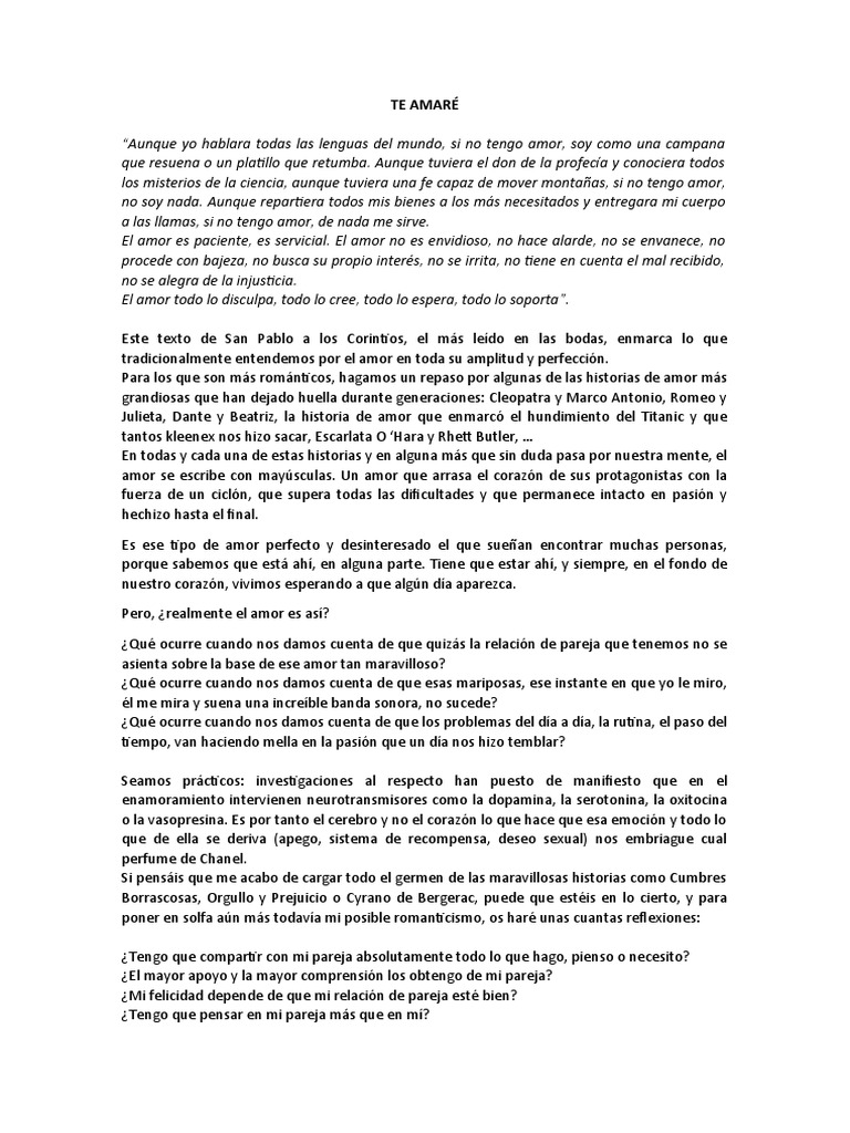 El Amor Pdf Amor Sicología