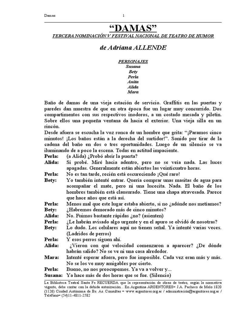 Allende, Adriana. - Damas | PDF