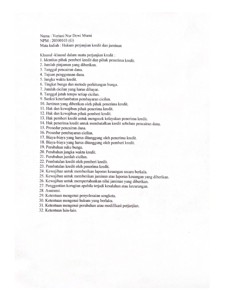 Tugas 1 - Veriani Nur Dewi Murni - 20300103 | PDF